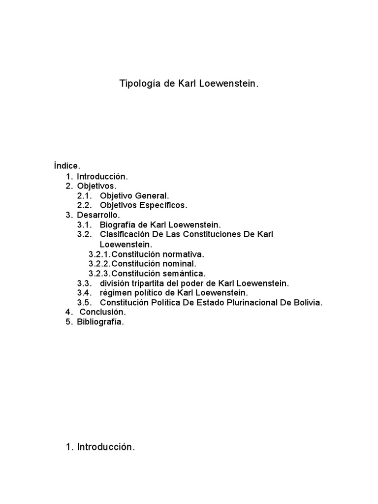 Tipología de Karl Loewenstein | PDF | Democracia | Ideologías políticas