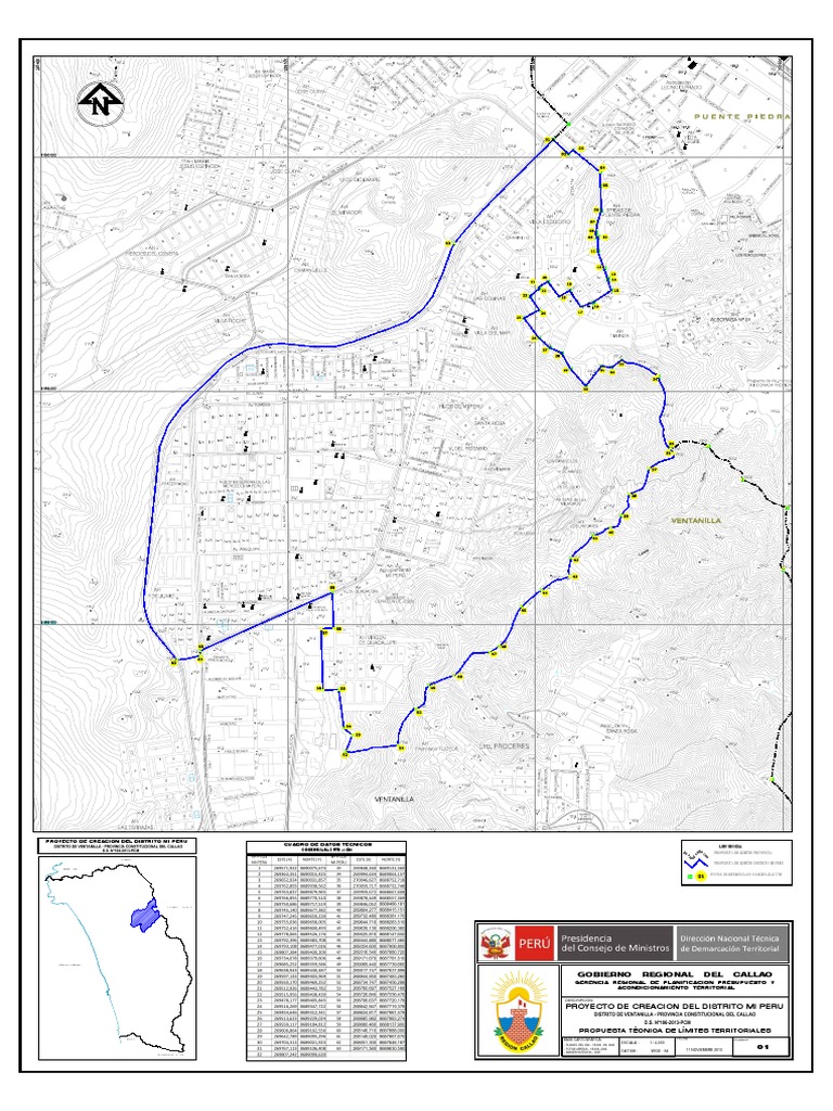 PLANO DISTRITO DE MI PERU – PROVINCIA CONSTITUCIONAL DEL CALLAO