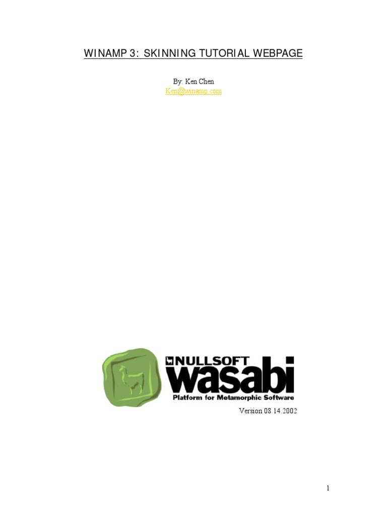 Winamp Modern Skins Tutorial | PDF