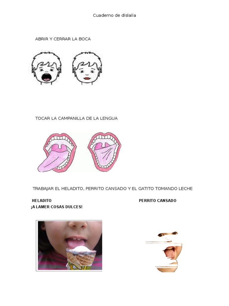 Cuaderno de Dislalia | PDF | Artes del Lenguaje y Comunicación