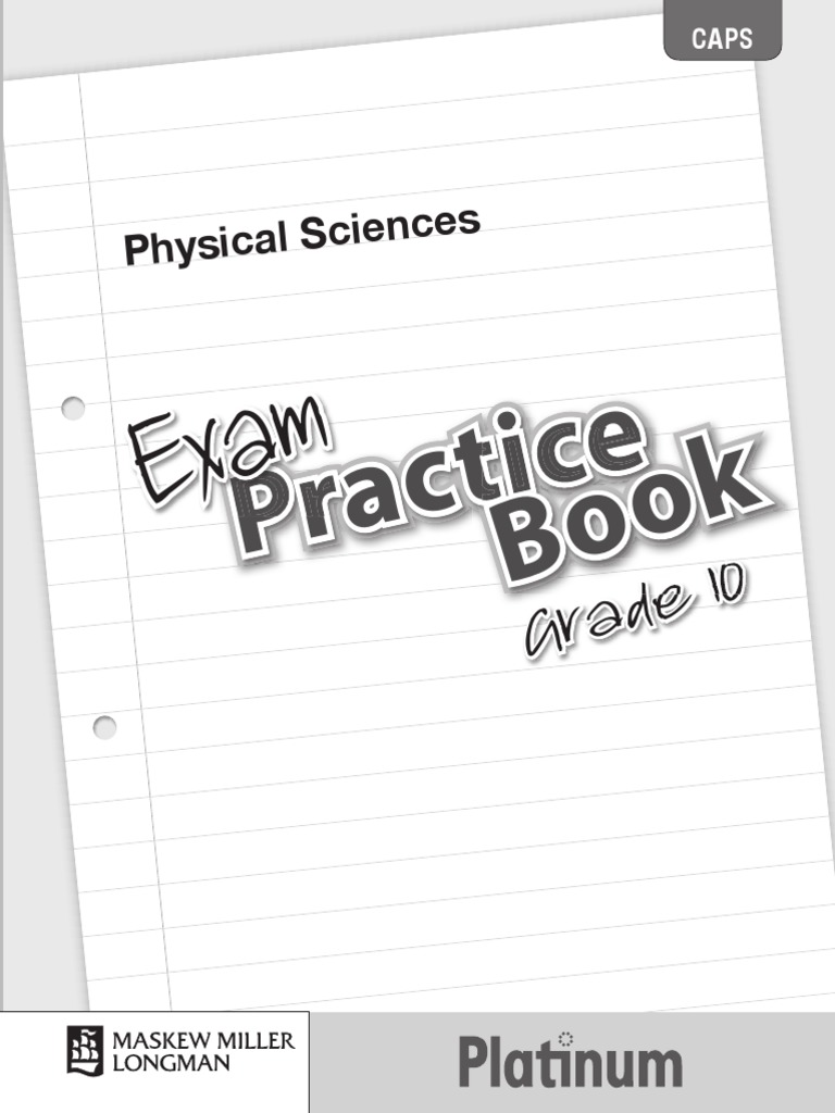 Platinum Physical Sciences Grade 10 Exam Practice Book | Waves | Atoms