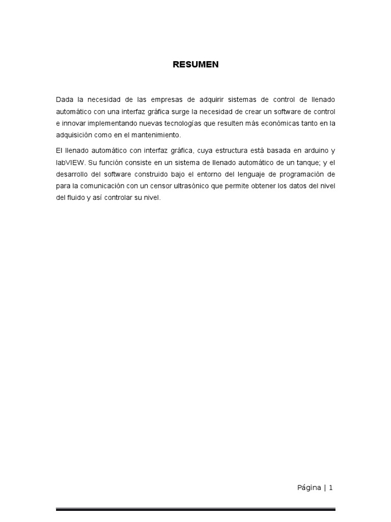 Sistema de Llenado Labview Arduino | PDF | Arduino | Ingeniería Informática