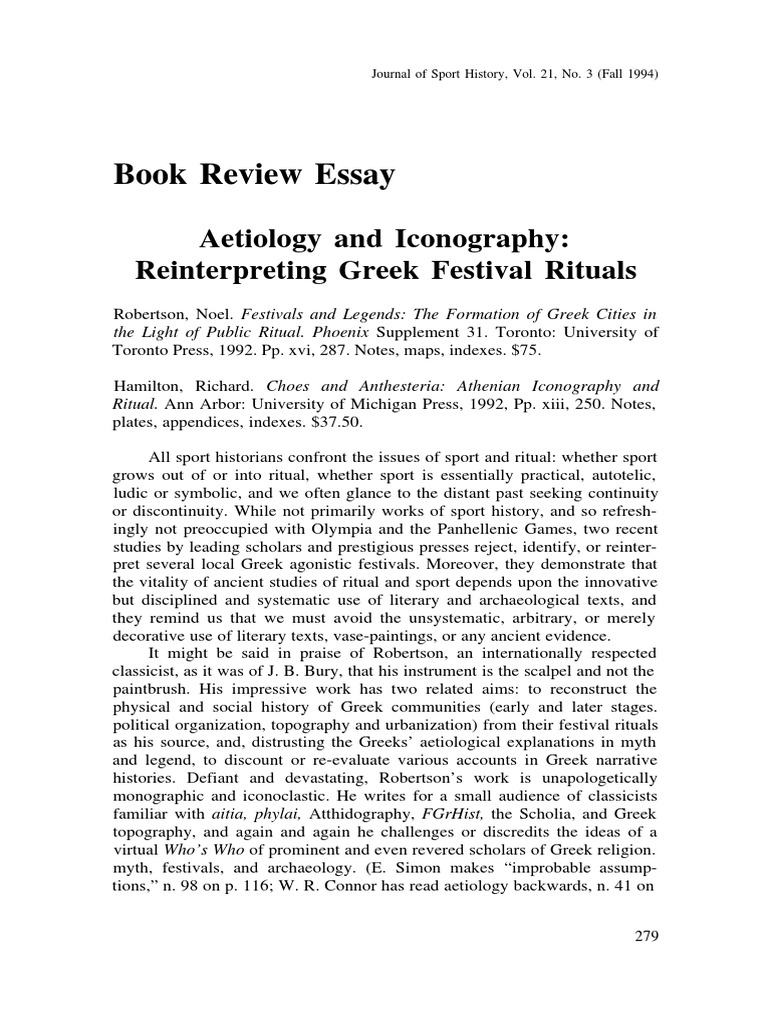 Greek Rituals & Festivals Analysis | PDF | Greek Mythology | Sparta