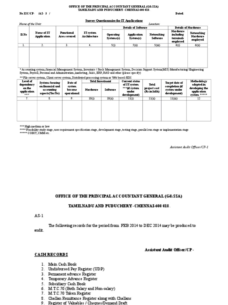 Audit Format For Block PHC | PDF | Cheque | Economies