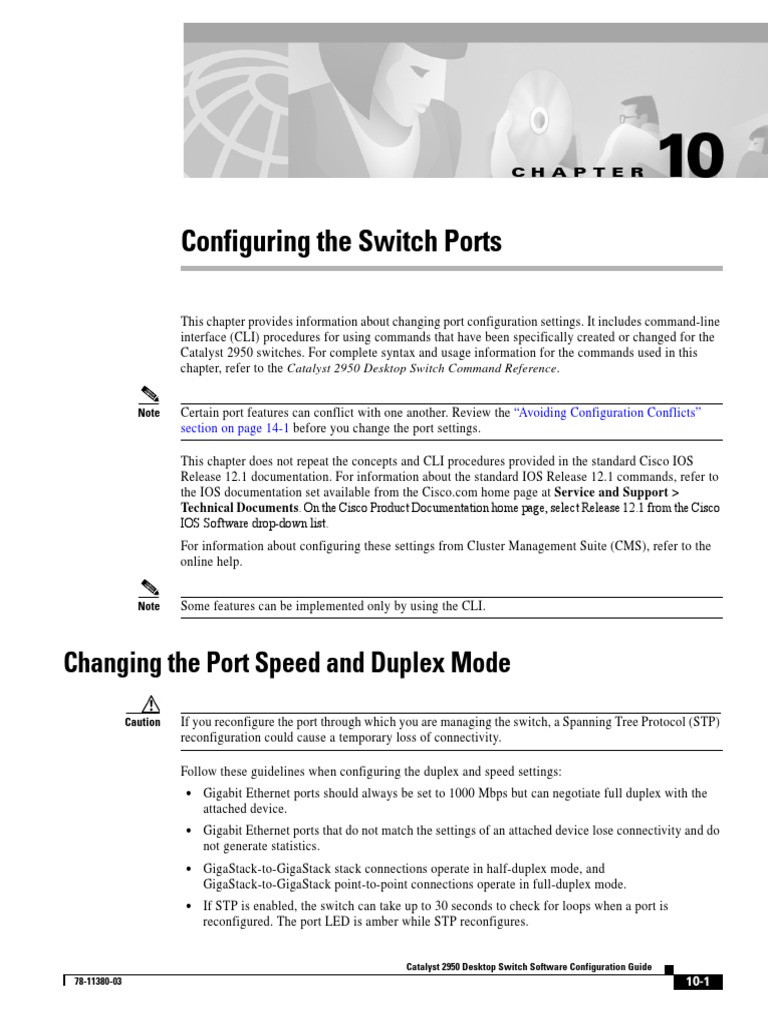 Configuring The Switch Ports: Changing The Port Speed and Duplex Mode ...