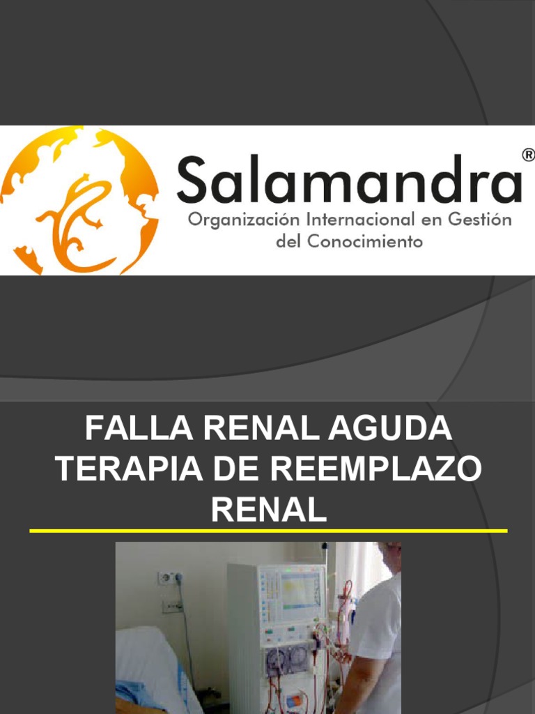 Falla Renal Aguda - Terapia de Reemplazo Renal | PDF | Diálisis ...