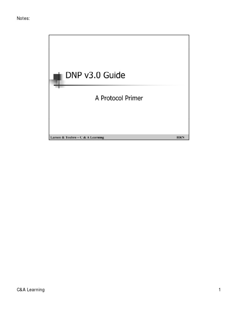 DNP v3 0 Guide (A Protocol Primer) | PDF