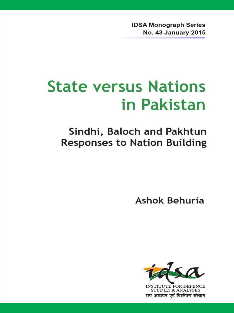 State Versus Nations in Pakistan by Ashok Behuria | PDF | Nationalism ...