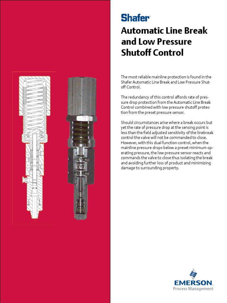 Automatic Line Break Control System | PDF | Valve | Relay