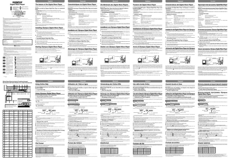VN-3100PC Digital Wave Player Instructions | PDF | Electromagnetic Interference | Personal Computers