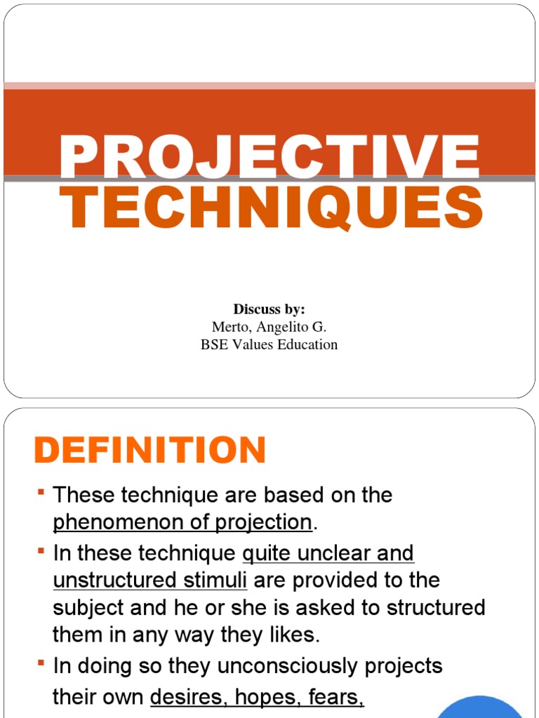 Overview of Projective Techniques | PDF | Test (Assessment ...