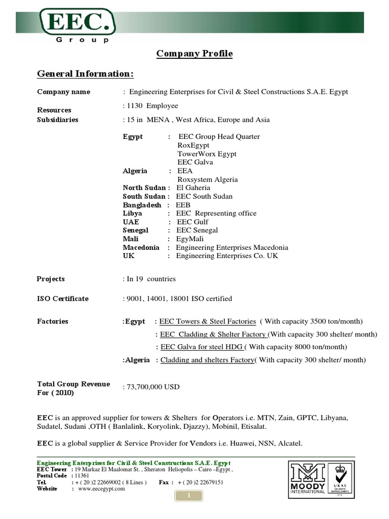 Telecom Profile PDF | PDF | Telecommunications | Business