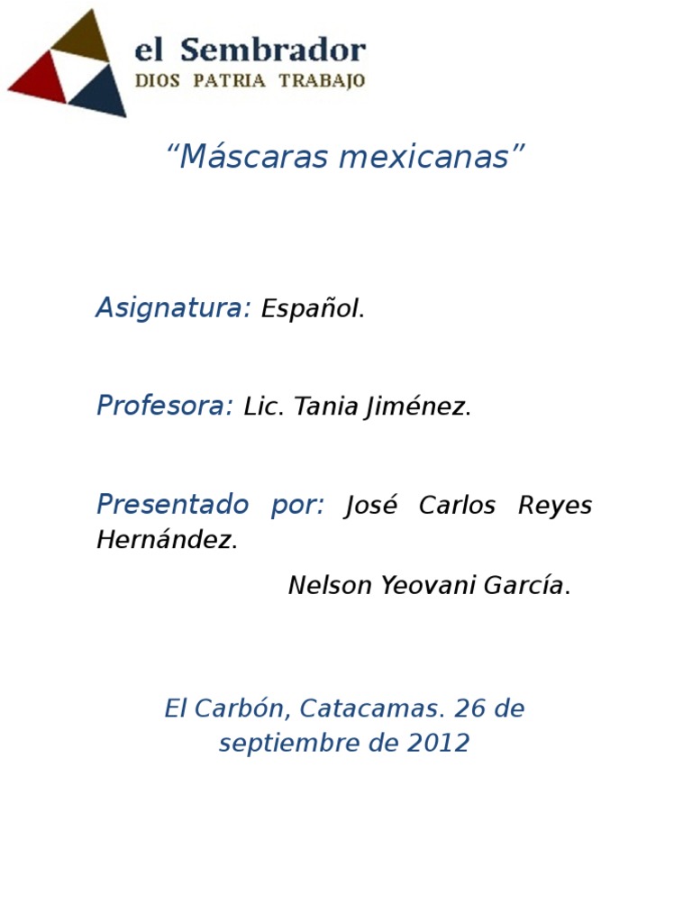 Máscaras Mexicanas y su Influencia Cultural | PDF | México | Ensayos