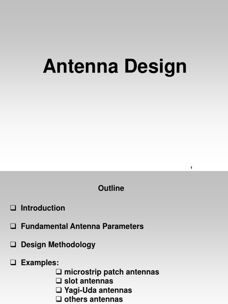 Antenna Design 2014 | PDF | Antenna (Radio) | Electromagnetic Radiation