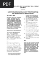 Monthly Pest Control Monitoring Report (Sample) | PDF