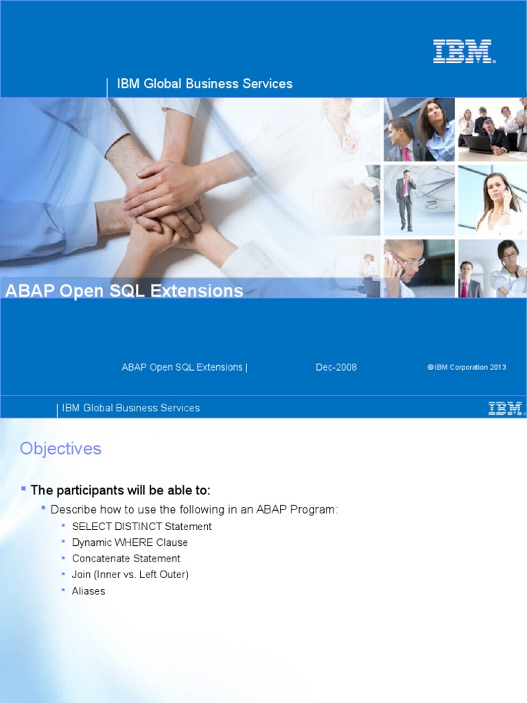 Chapter 10 - ABAP Open SQL Extensions | Download Free PDF | Sql | Areas ...