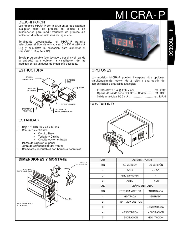 Ditel Micra P | PDF | Electromagnetismo | Bienes manufacturados