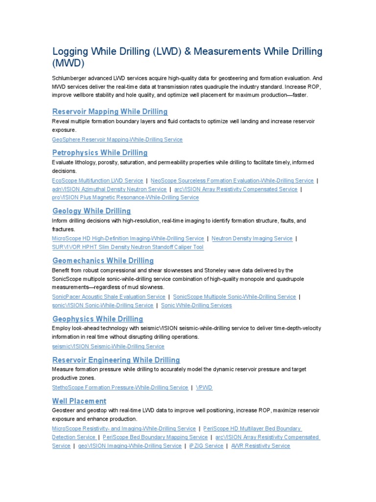 Logging While Drilling | PDF | Applied And Interdisciplinary Physics ...