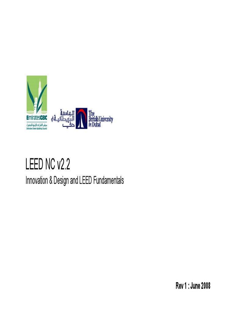 EGBC LEED Training - ID and Fundamentals Rev 1 PDF | PDF