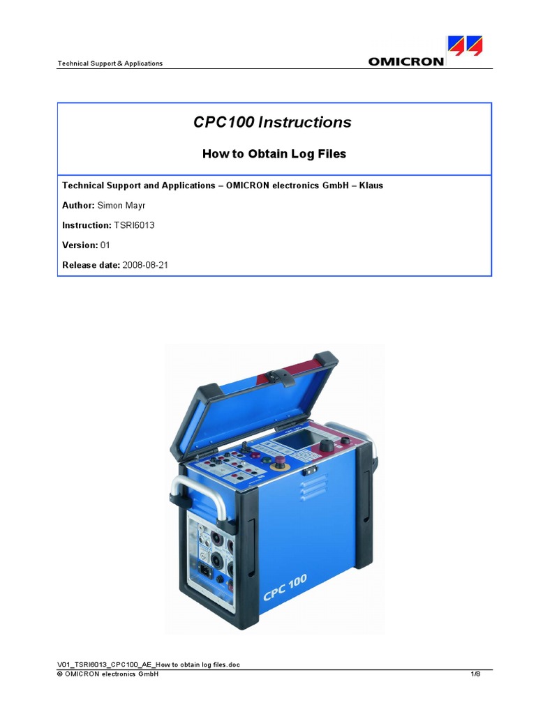 CPC100 - How To Obtain Log Files PDF | PDF | Technical Support ...