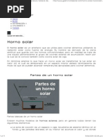 Proyecto de Horno Solar | PDF