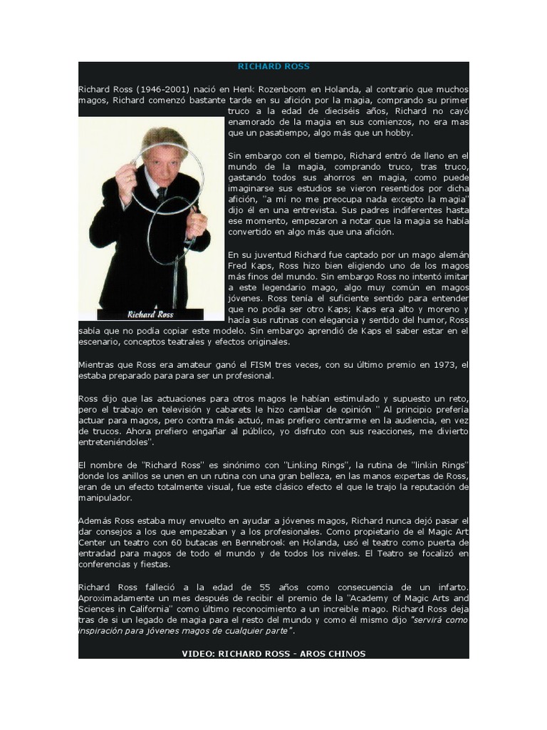 Richard Ross | PDF | Ocio