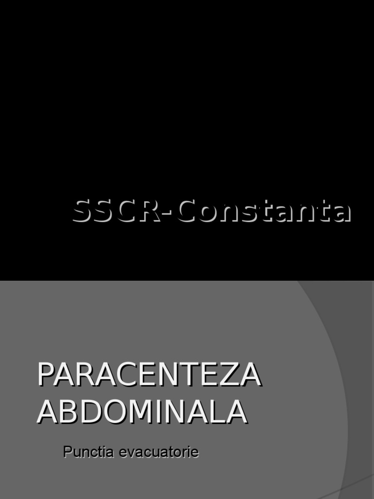 Paracenteza