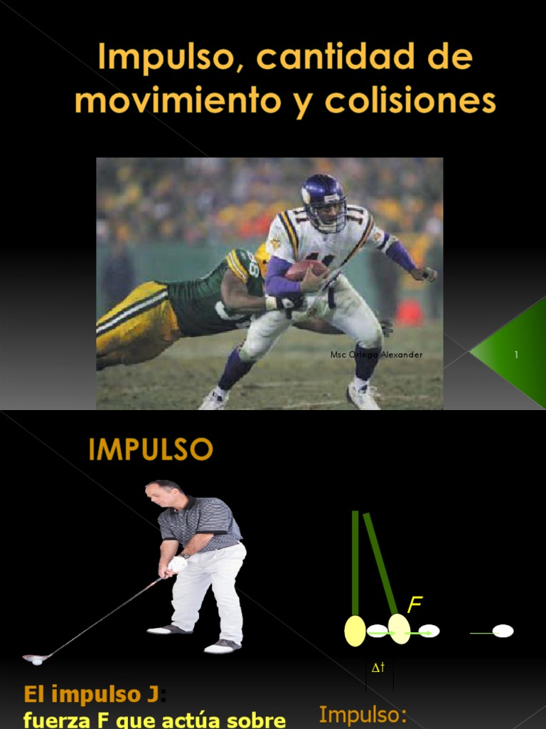 Impulso y Momento Lineal | PDF | Fuerza | Impulso
