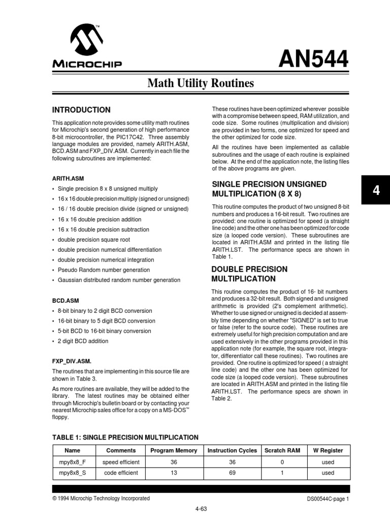 Math Pdf Subroutine Binary Coded Decimal 