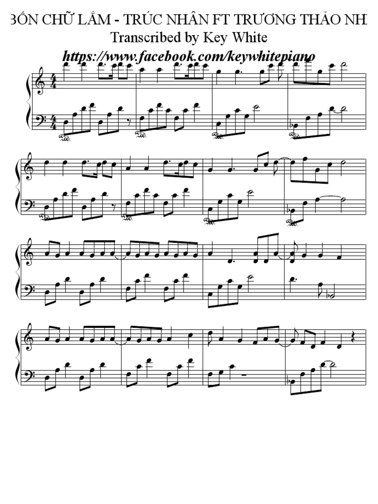 Bốn Chữ Lắm - Trúc Nhân & Thảo Nhi | PDF