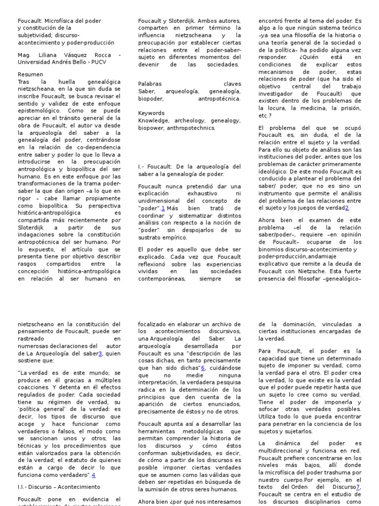 Foucault Microfisica Del Poder | Descargar gratis PDF | Michel Foucault ...