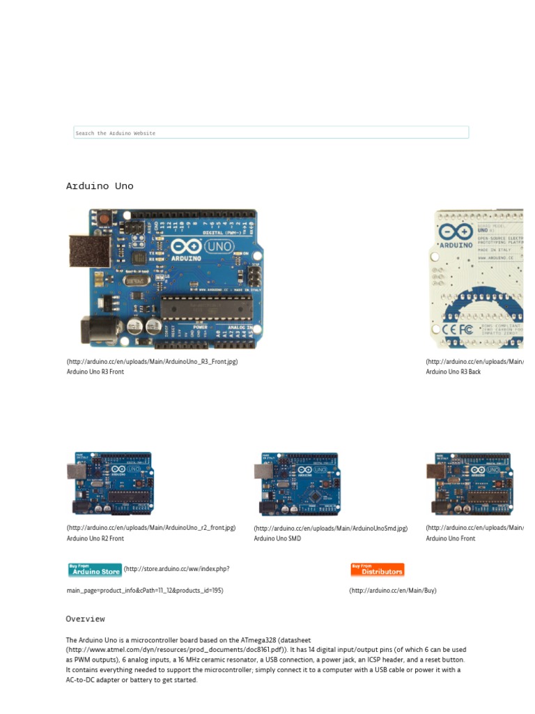 Arduino - ArduinoBoardUno | PDF | Arduino | Digital Electronics
