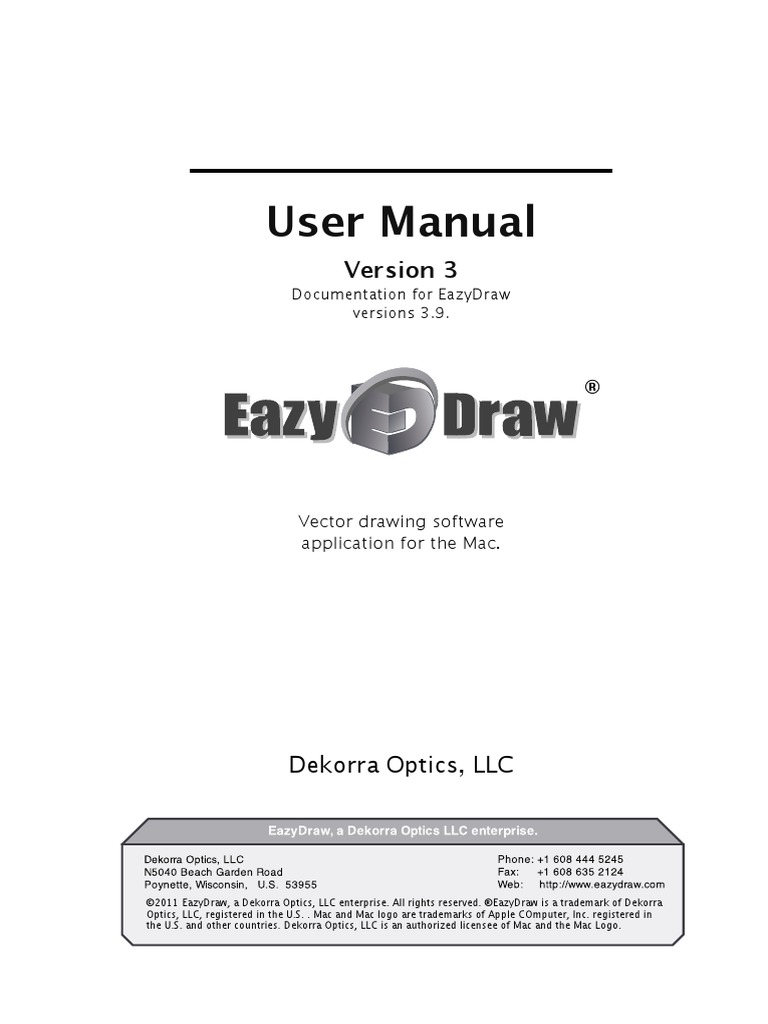 EazyDraw Manual | PDF | File Format | Mac Os