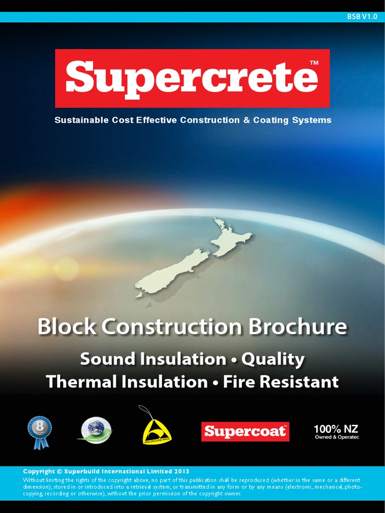 Supercrete Block Systems Brochure | PDF | Wall | Masonry