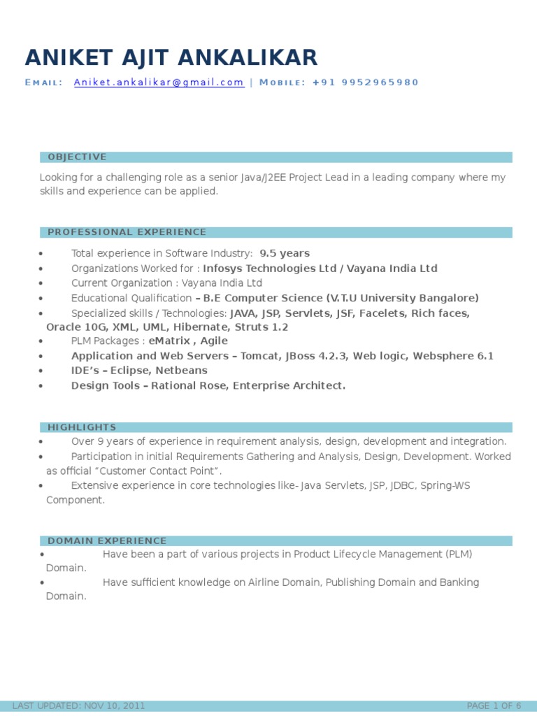 Aniket Resume | PDF | Eclipse (Software) | Net Beans