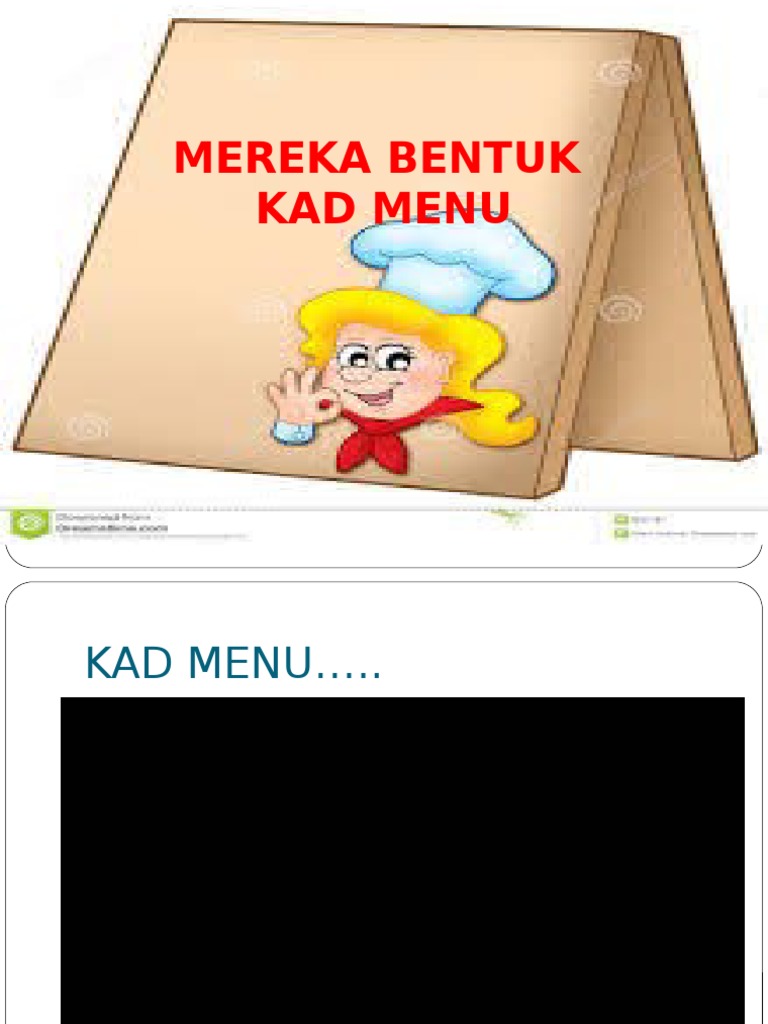 Mereka Bentuk Kad Menu | PDF