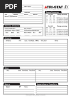 Tenchi Character Sheet 2 | PDF