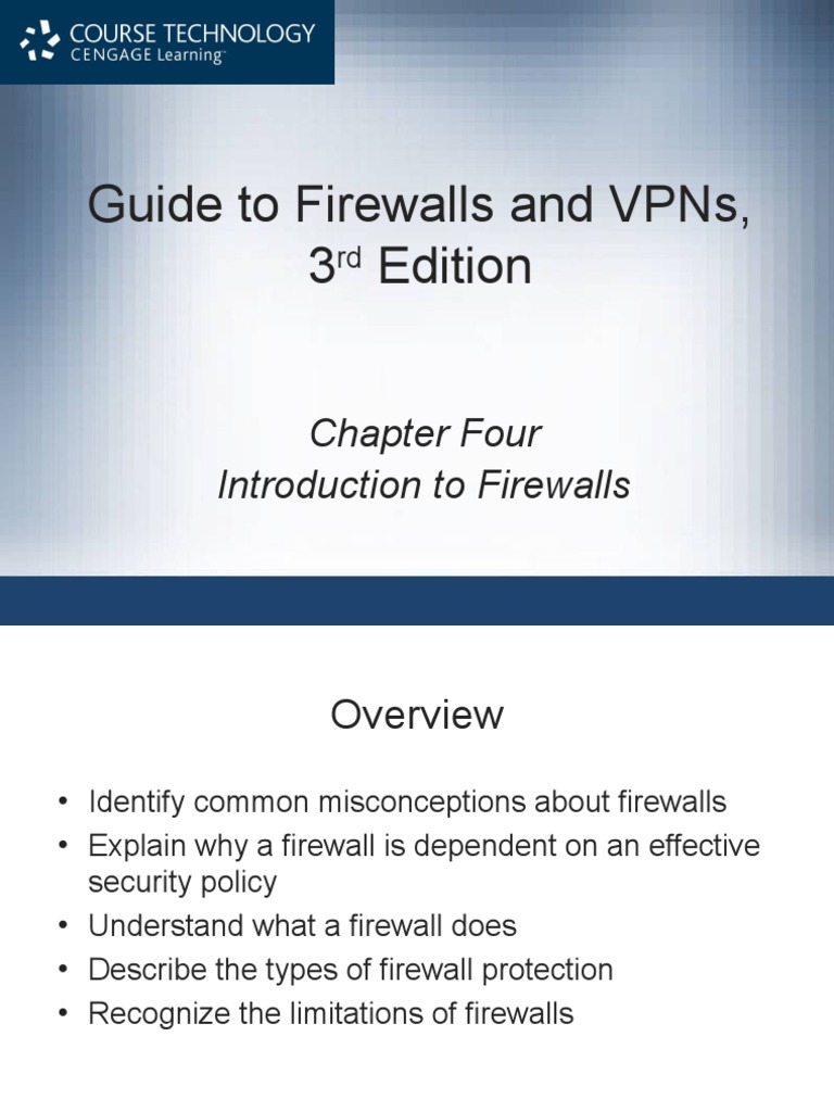 Ch04 Introduction To Firewalls | PDF | Firewall (Computing) | Virtual ...