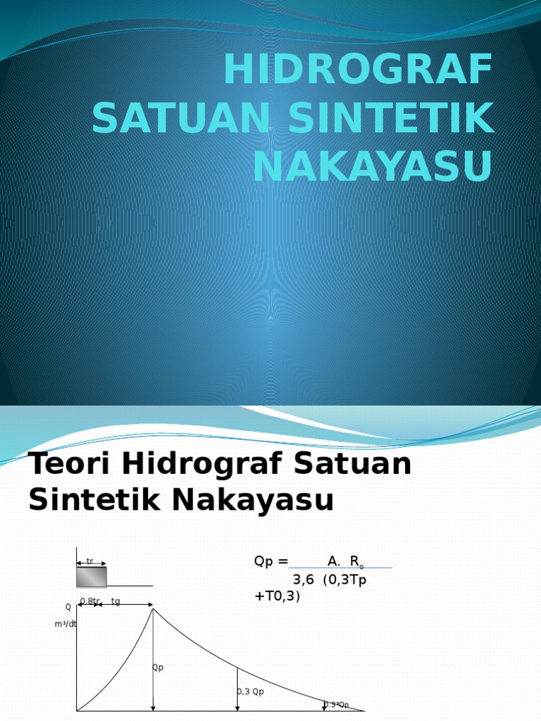 Hidrograf Sintetik Nakayasu | PDF