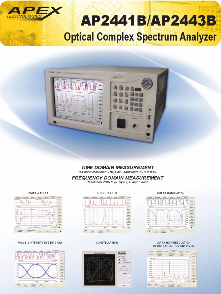 Optical Complex Spectrum Analyzer AP244XB - APEX Technologies | PDF ...
