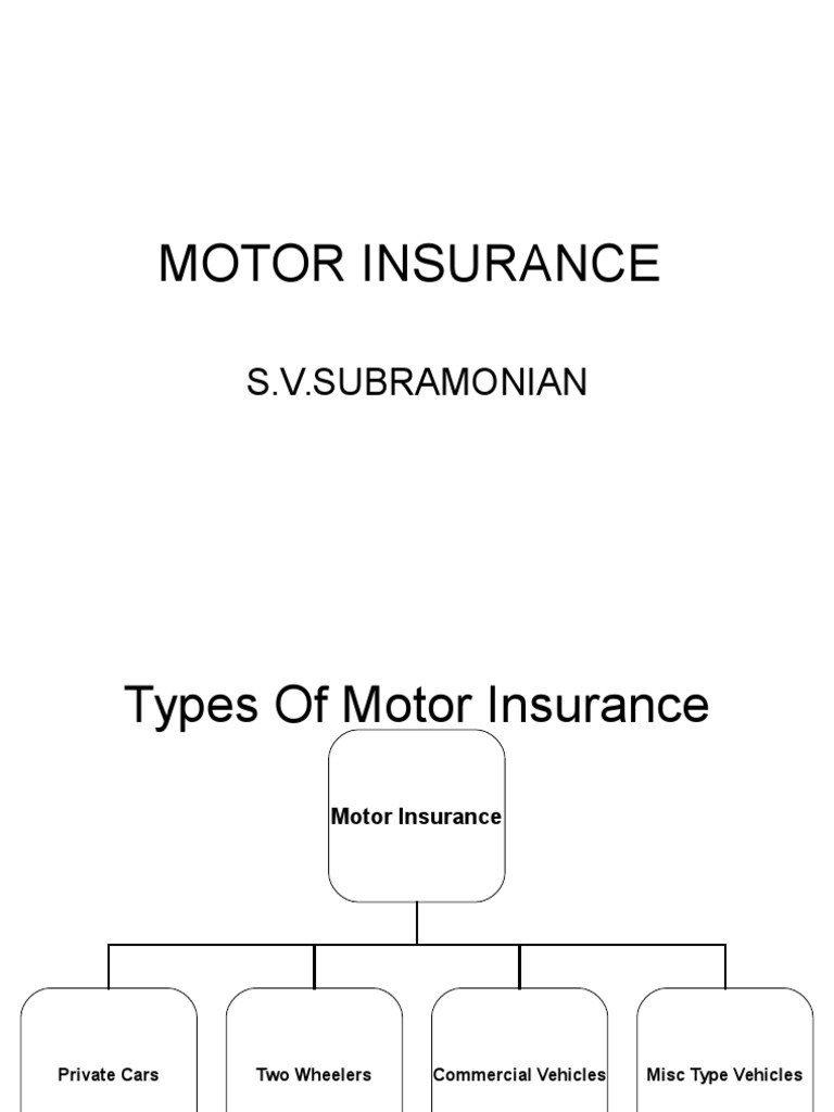 Motor Insurance PSG | PDF | Vehicle Insurance | Deductible