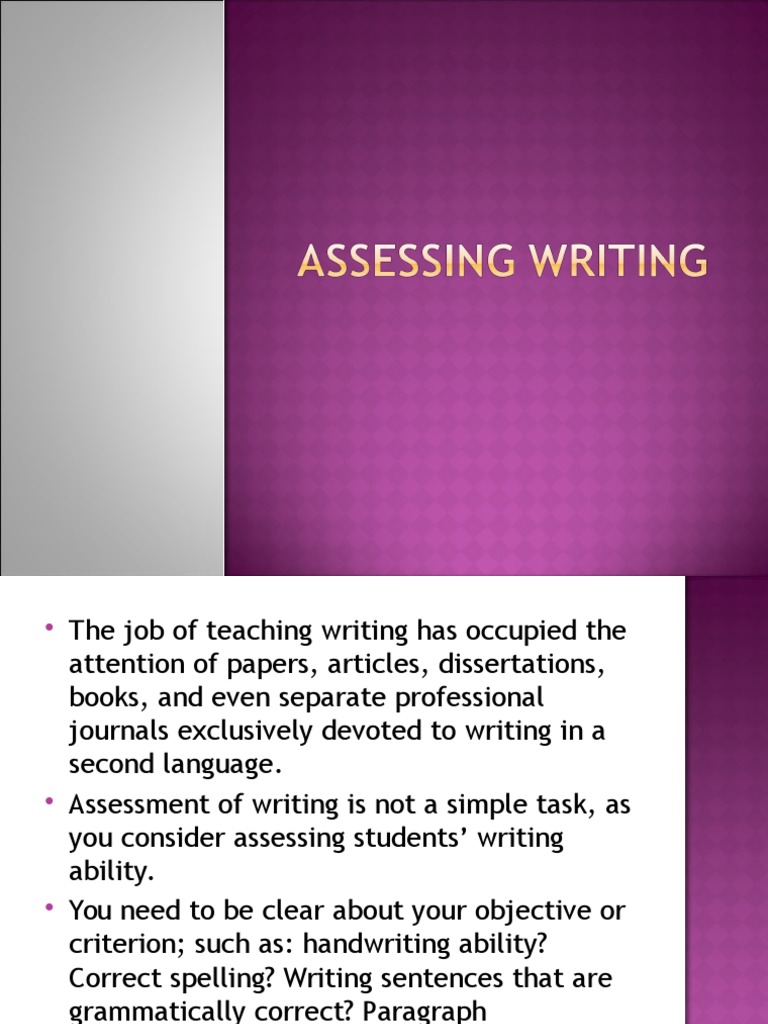 Assessing Writing | PDF