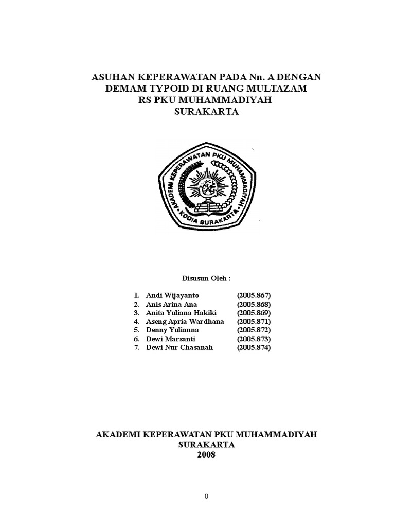 Asuhan Keperawatan Demam Typhoid | PDF | Pengembangan Diri | Kesehatan ...