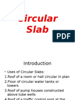 Circular Slab Design and Reinforcement | PDF | Bending | Building ...