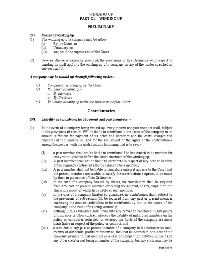 Winding Up - Complete | PDF | Liquidation | Insolvency
