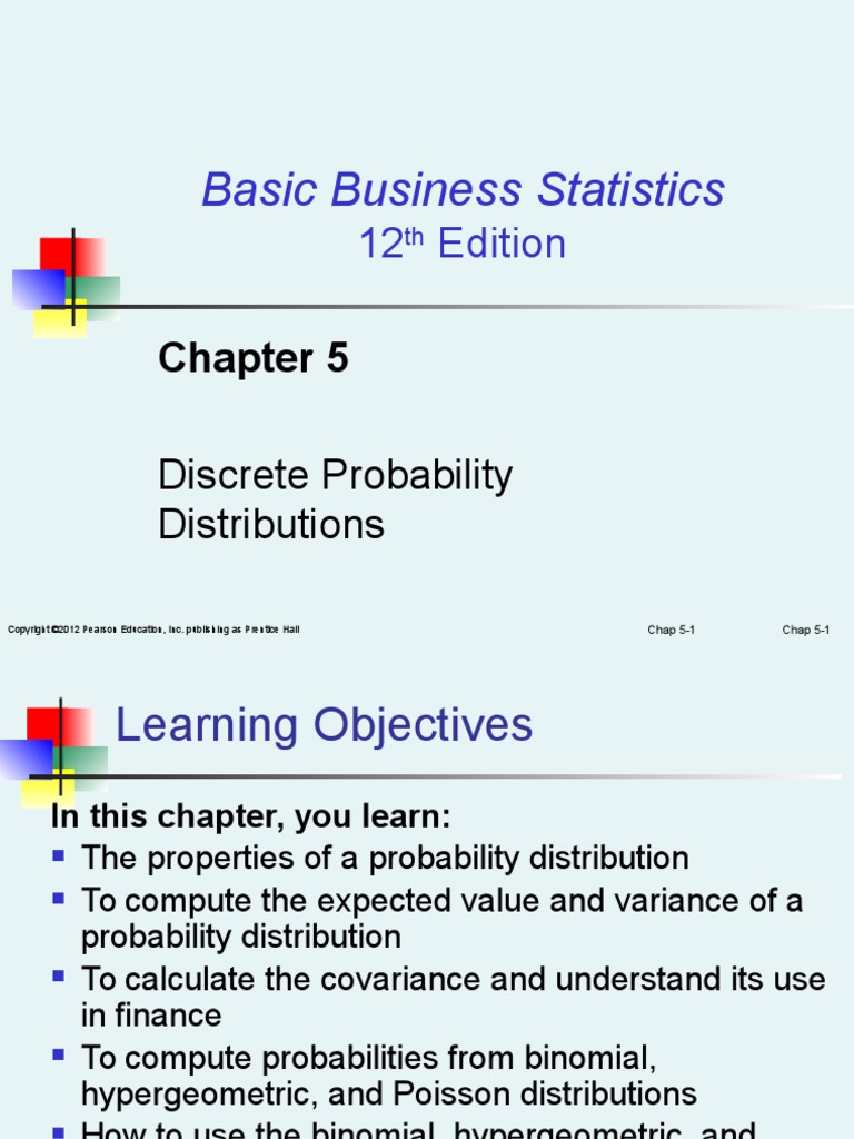 Chapter 5:discrete Probability Distributions | PDF | Probability Theory ...