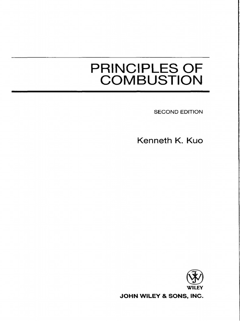 Principles of Combustion | PDF | Combustion | Chemical Reactions