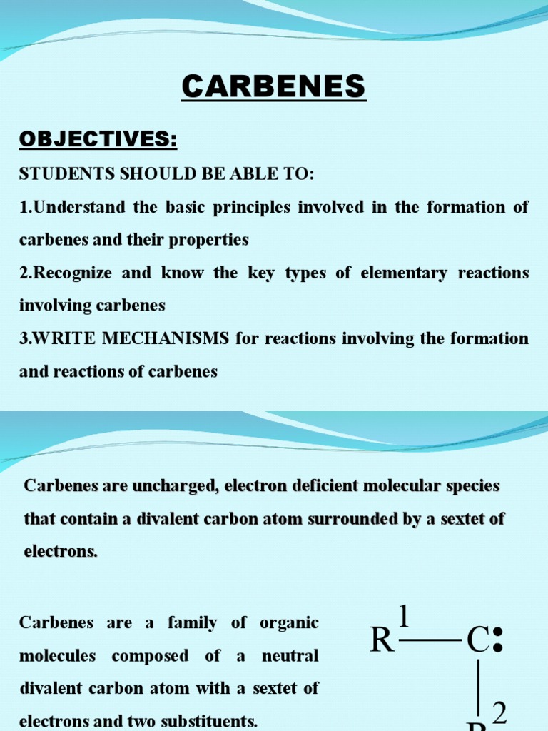 CARBENEs | PDF | Organic Chemistry | Chemistry