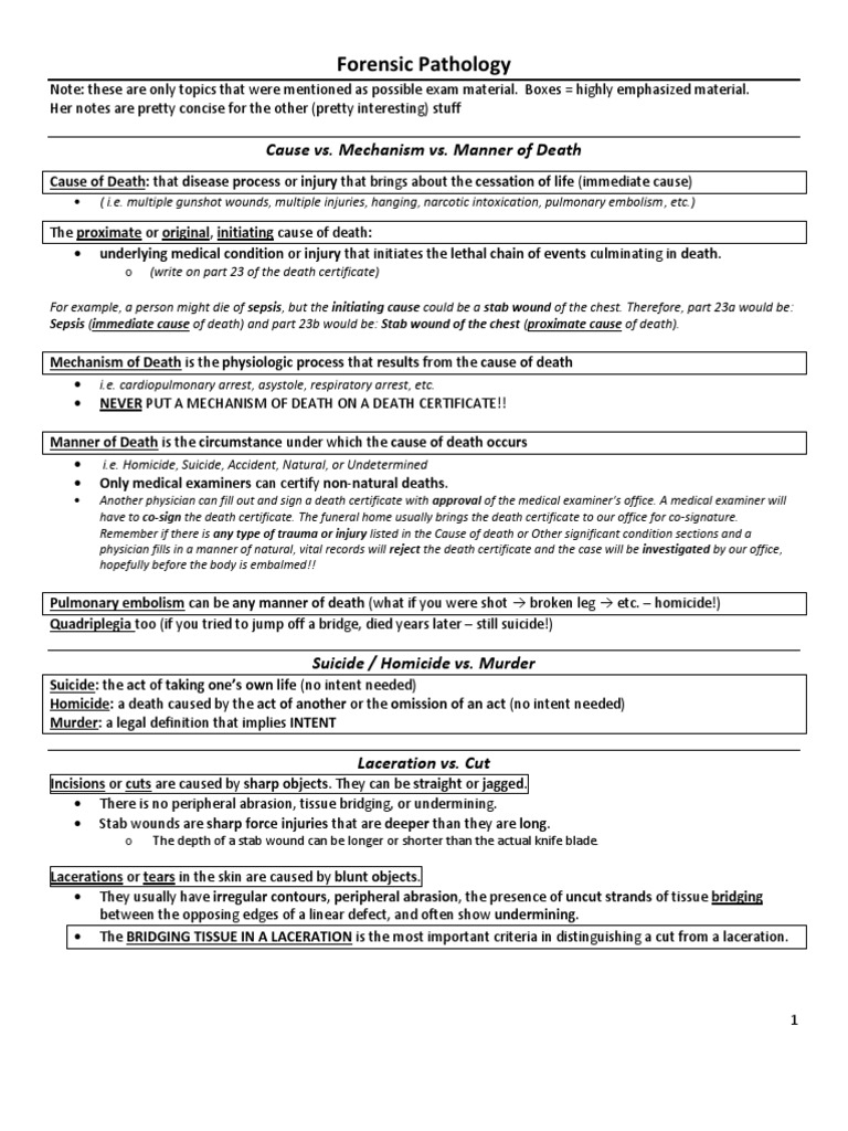 Forensic Pathology | PDF | Decomposition | Death