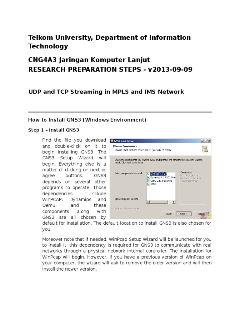 UDP and TCP Streaming in MPLS and IMS Network | PDF | Ip Multimedia ...